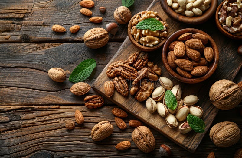 Different Types of Nuts in the Nutshell. Stock Photo - Image of nature ...