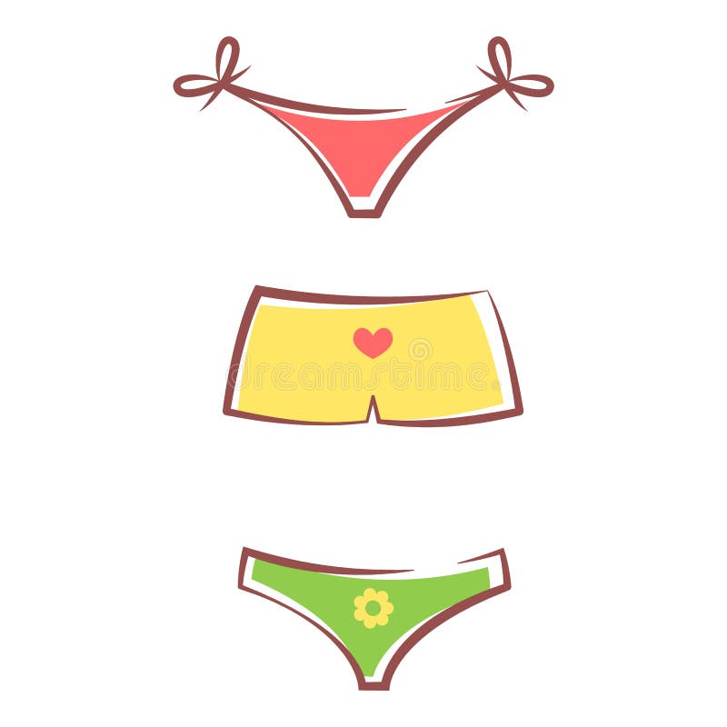 Panties Collection Stock Vector Illustration Of Icon 123969928