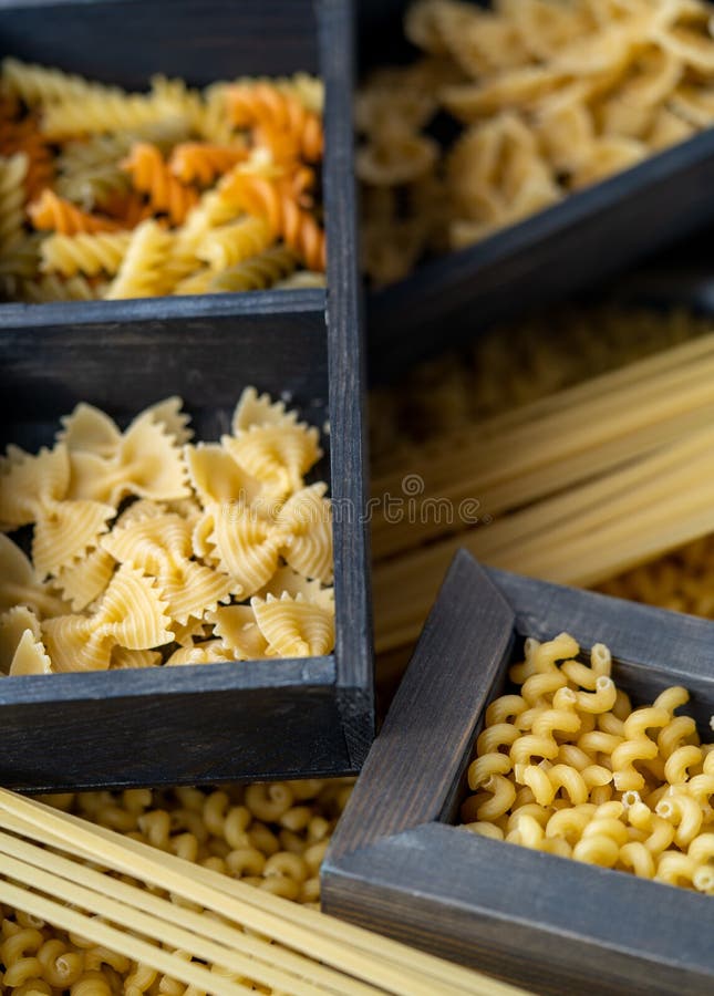 Different Types of Pasta in Boxes, Like a Beautiful Pasta Wallpaper ...