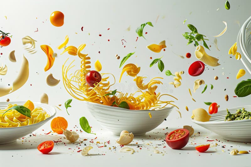 Floating Pasta Stock Illustrations – 148 Floating Pasta Stock ...