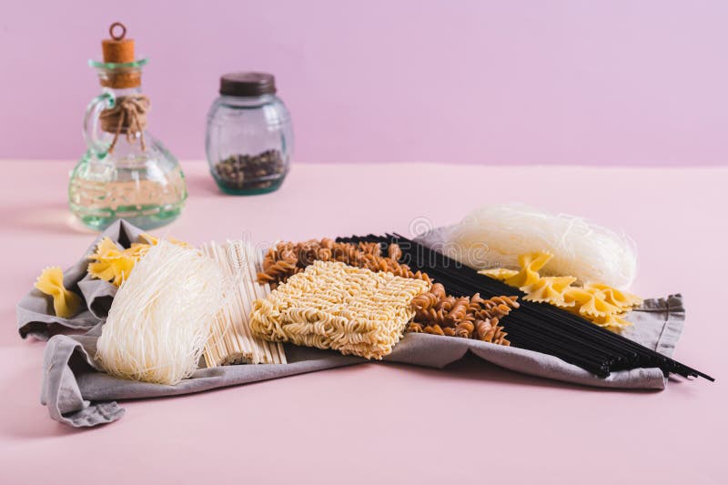 Different Types of Pasta and Noodles Made from Wheat, Rice and ...