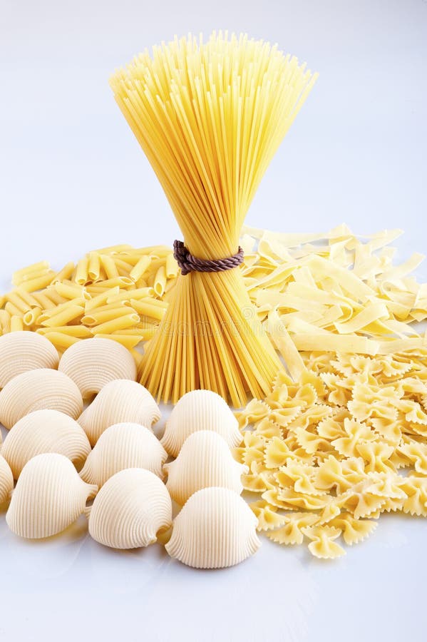 Different Types of Pasta. Whole Wheat Pasta, Pasta Stock Image - Image ...
