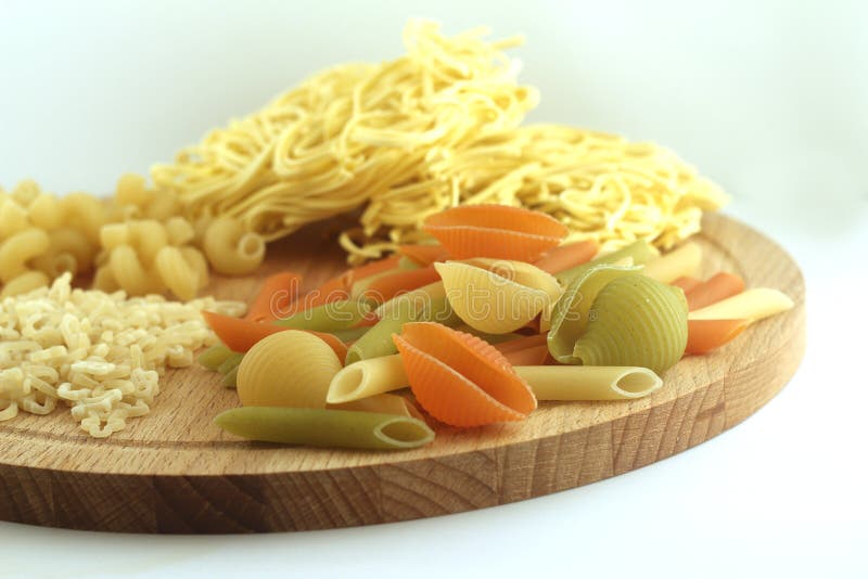 Different types of pasta stock image. Image of wooden - 81976143