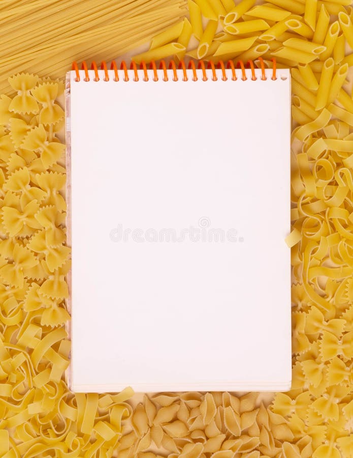 Different Types of Paste in the Form of a Frame. Background Stock Image ...