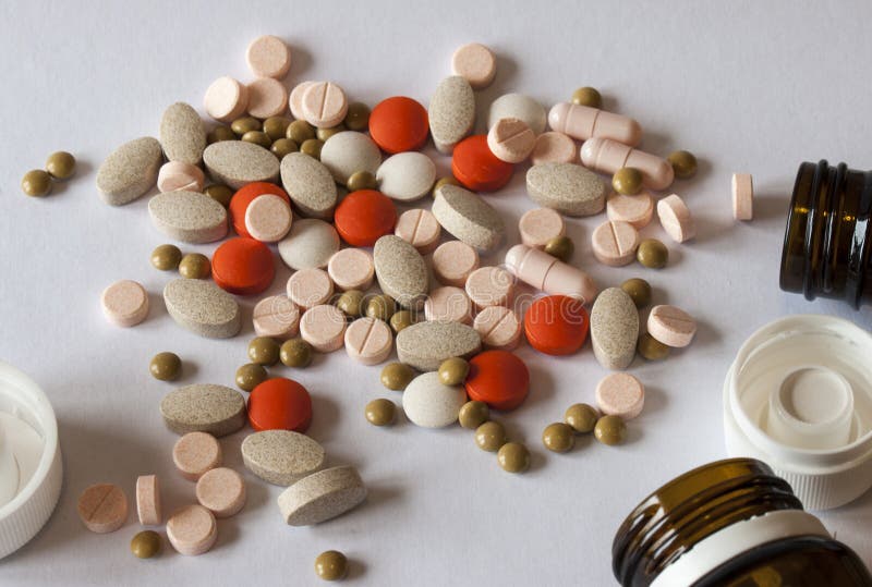 Different types of pills stock image. Image of capsule - 52428753