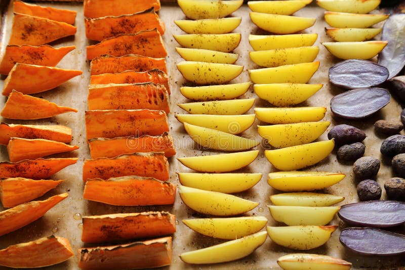 Different Types of Potatoes. Stock Image - Image of baked, closeup ...