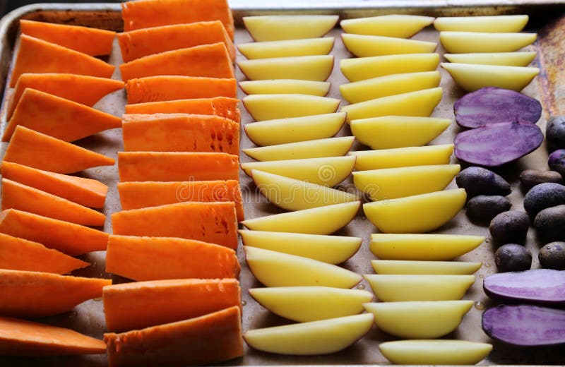 Different Types of Potatoes. Stock Image - Image of potato, fried ...