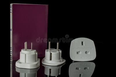 Different Types of Power Adaptors for Various Countries Stock Photo ...
