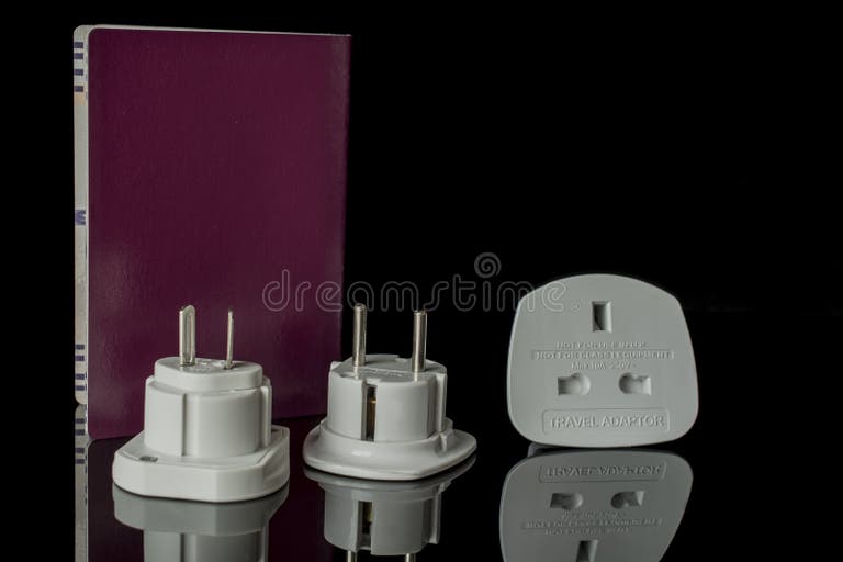 Different Types of Power Adaptors for Various Countries Stock Photo ...