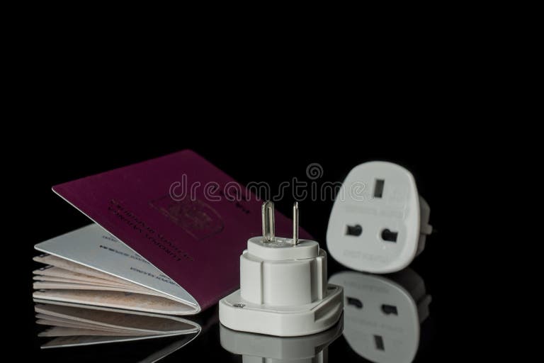 Different Types of Power Adaptors for Various Countries Stock Photo ...