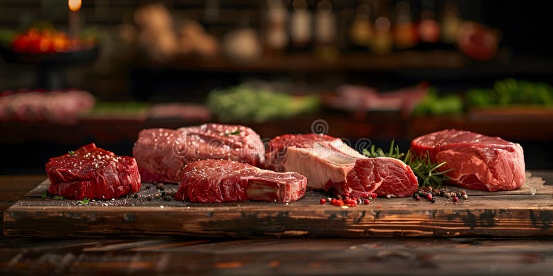 Different Types of Raw Meat Stock Image - Image of fillet, meat: 324354351