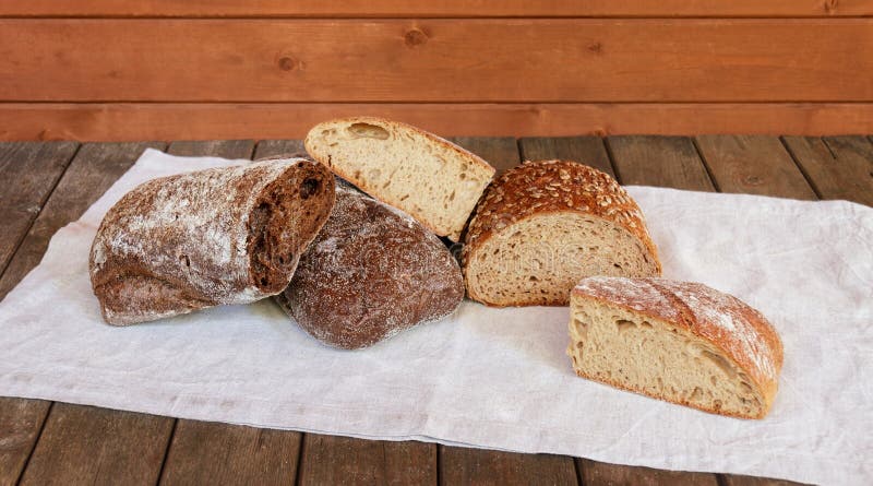 Different Types of Rye Bread. Selective Focus Stock Photo - Image of ...