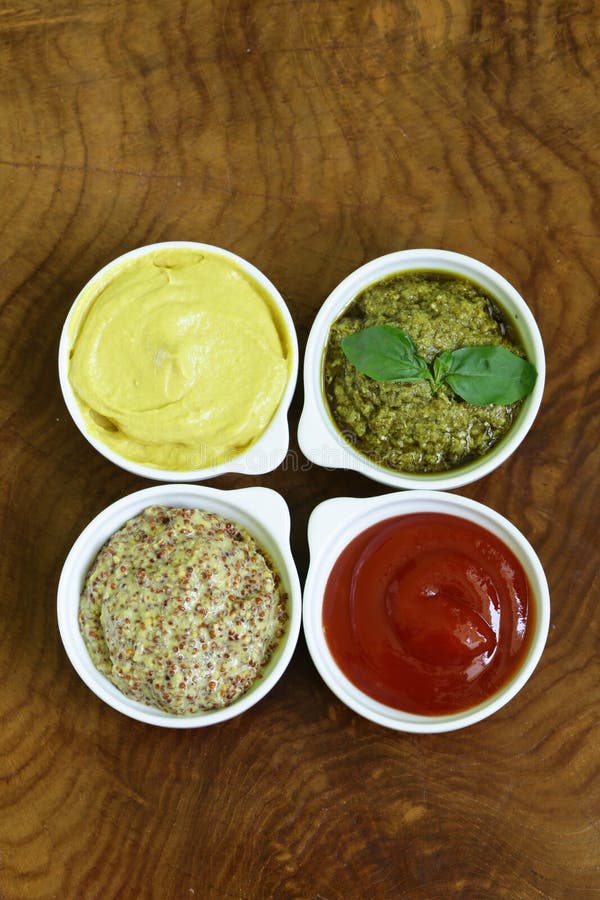 Different types of sauces stock photo. Image of spicy - 56353588