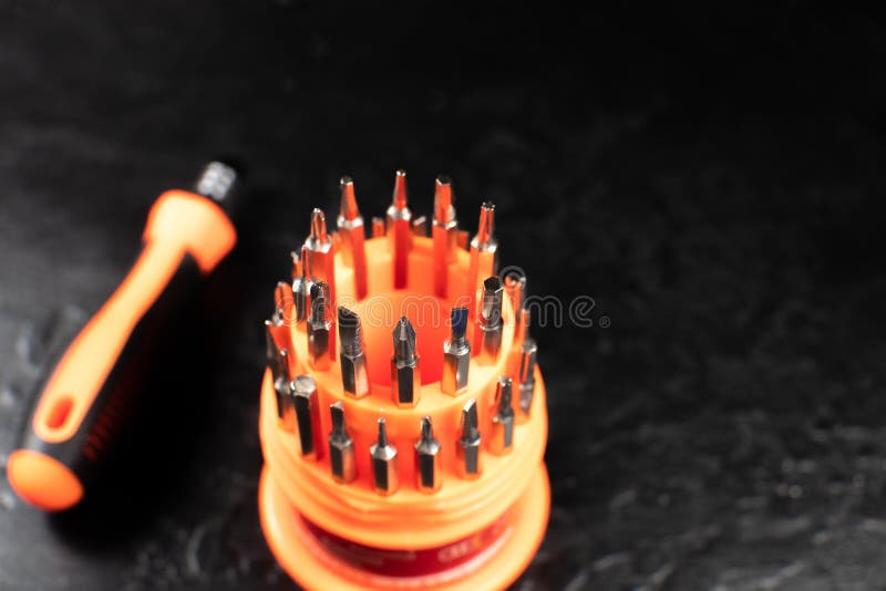 Different Types of Screwdrivers. Working Instruments for Maintenance ...