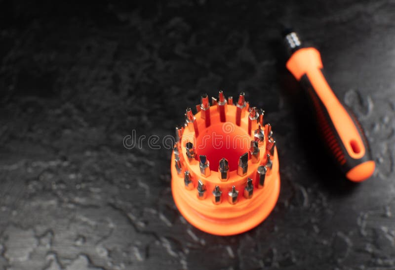 Different Types of Screwdrivers. Working Instruments for Maintenance ...