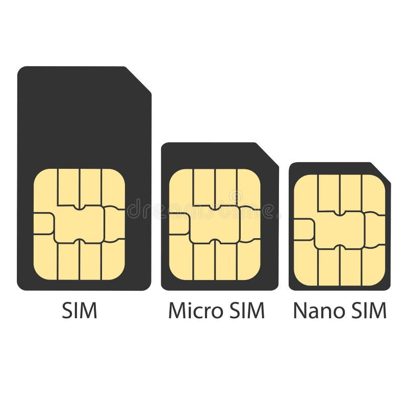 Sim Card Types Stock Illustrations – 73 Sim Card Types Stock ...