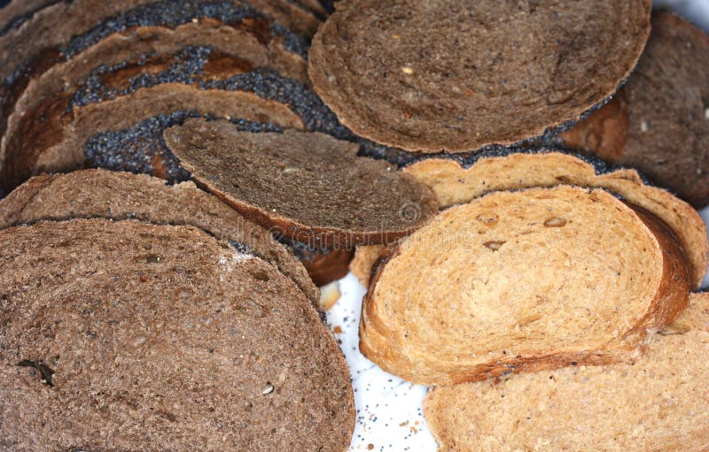 Different Types of Sliced Bread Stock Photo - Image of background ...