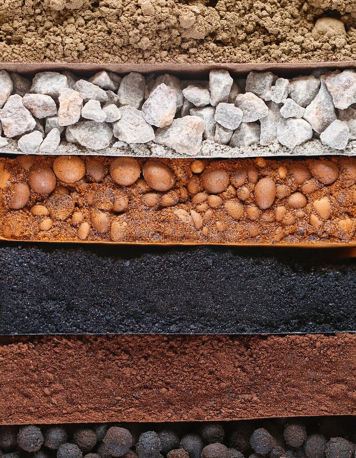 Different Types of Soil Layers Neatly Arranged for Educational Purposes ...