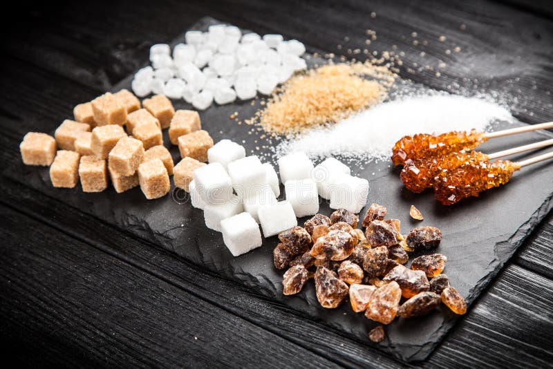 DIfferent types of sugar stock photo. Image of crystalline - 74814706