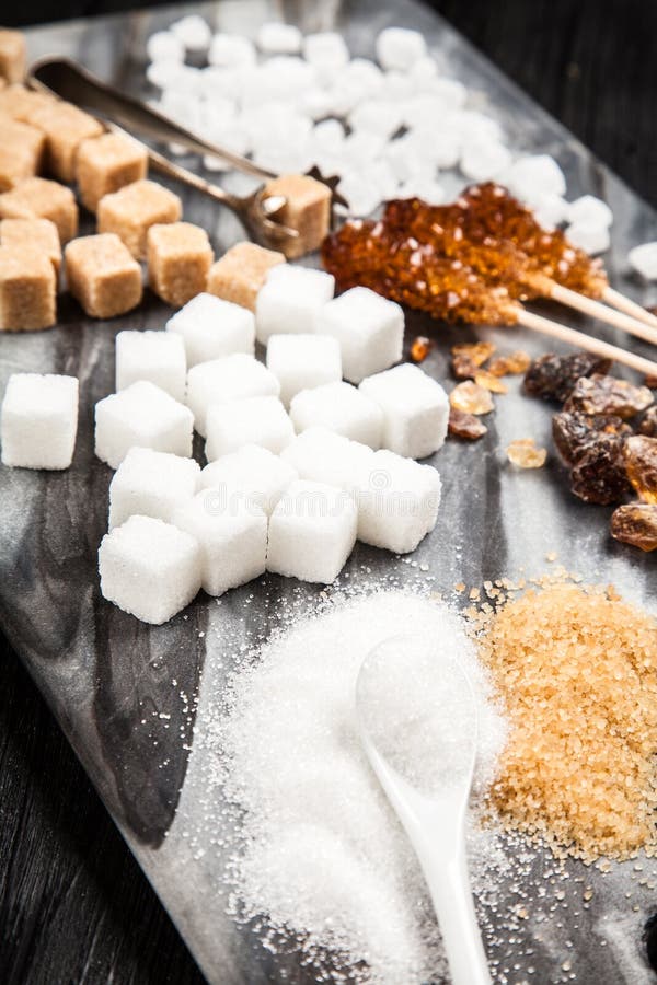 DIfferent types of sugar stock photo. Image of energy - 75143592