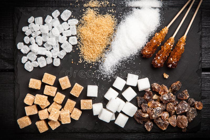 DIfferent types of sugar stock photo. Image of delicious - 75143600