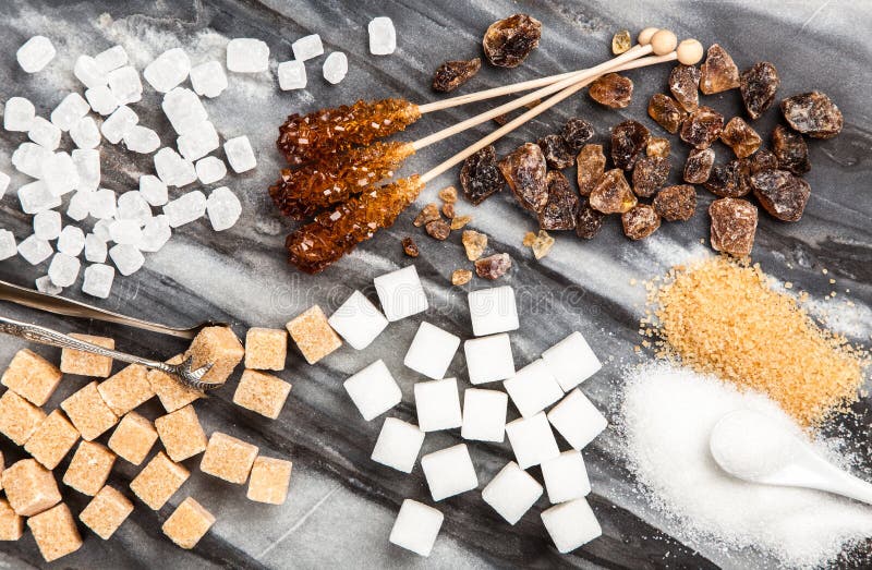DIfferent types of sugar stock image. Image of grain - 76464351