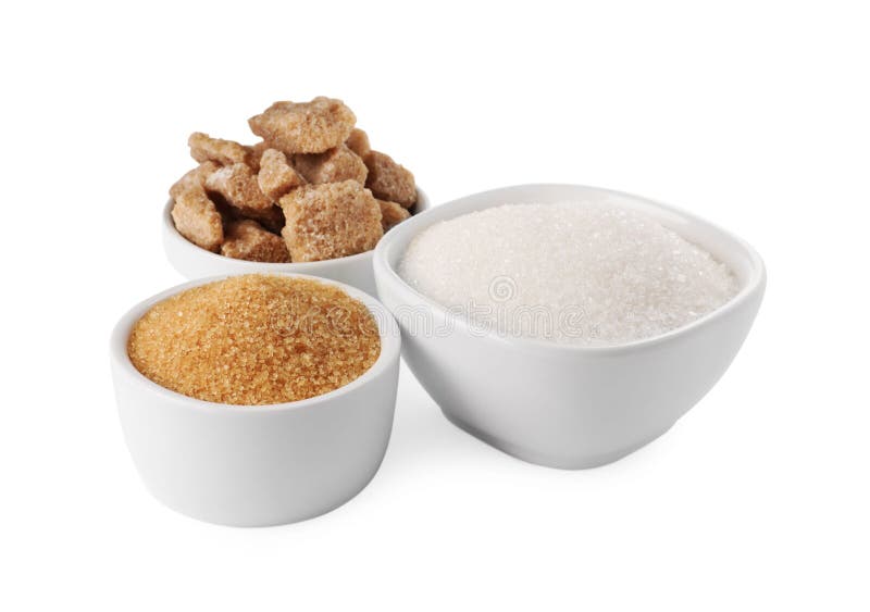 Different Types of Sugar on White Background Stock Photo - Image of ... Different Types of Sugar on White Background Stock Photo - Image of ...