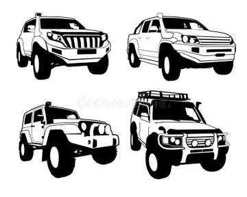 White Black Suvs Stock Illustrations – 105 White Black Suvs Stock Illustrations, Vectors ...