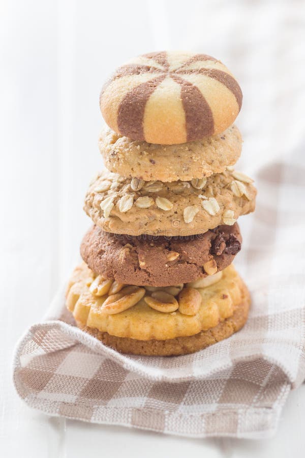 Different Types of Sweet Cookies. Stock Image - Image of calories ...