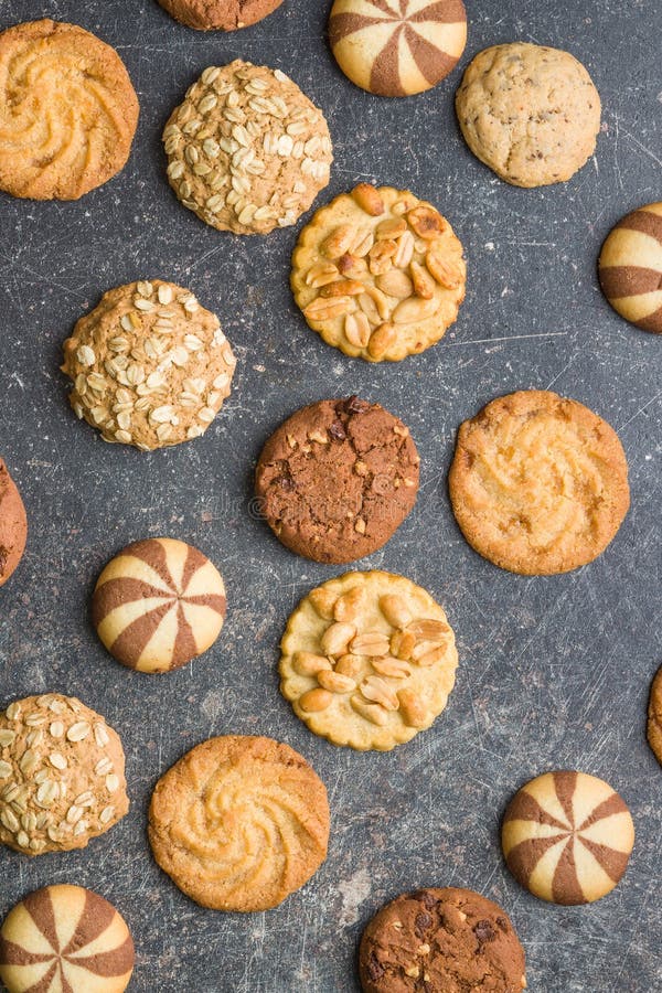 Different Types of Sweet Cookies. Stock Photo - Image of cake ...