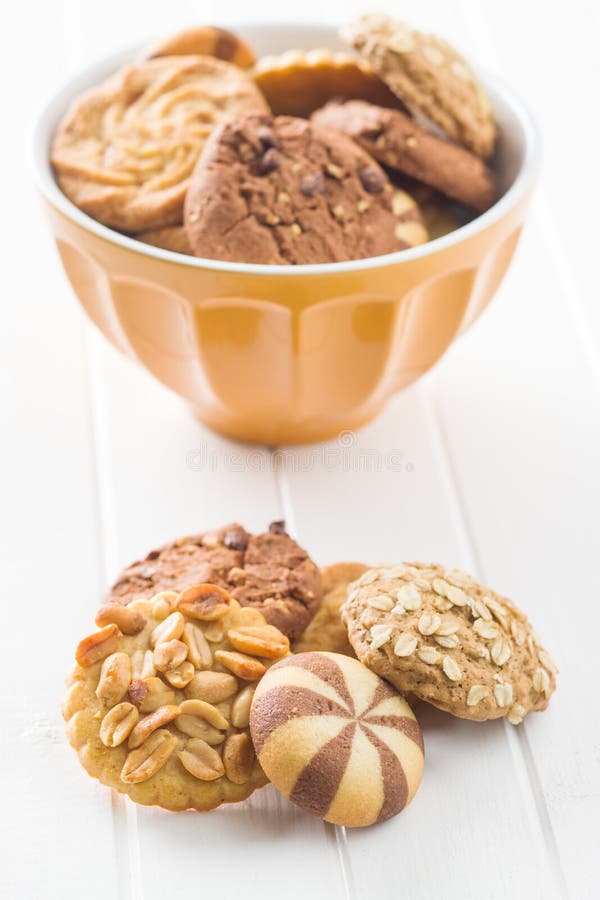 Different Types of Sweet Cookies. Stock Image - Image of dessert, cake ...