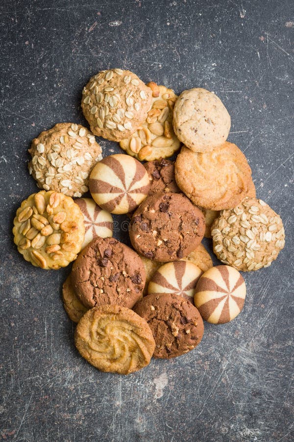Different Types of Sweet Cookies. Stock Image - Image of biscuits, chip ...