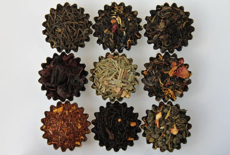 Different types of tea stock photo. Image of cloves, jasmine - 53621822
