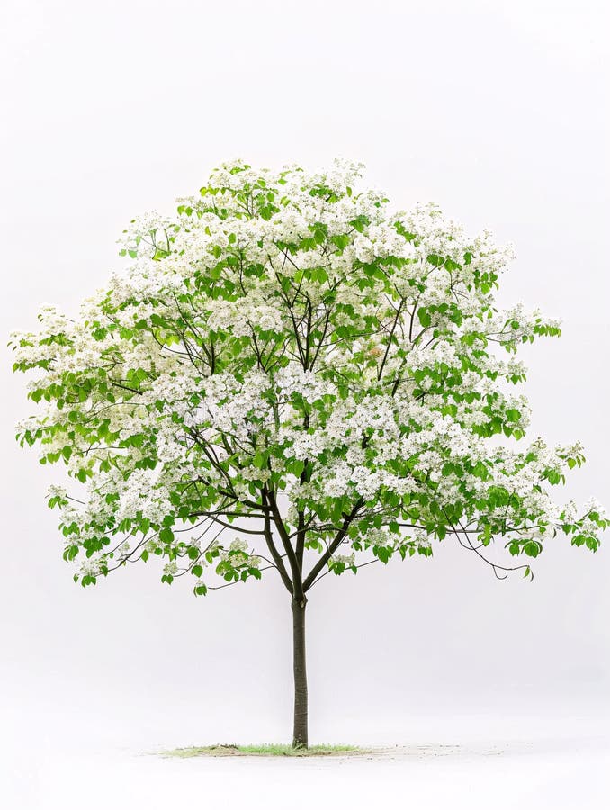 Different Types of Tree Isolated on a Solid White Background Stock ...