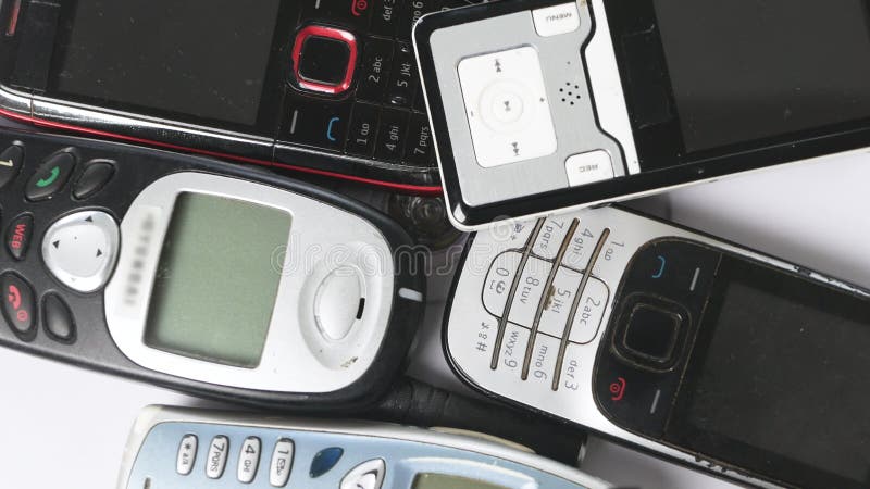 Different Types of Used Cell Phones. Old Mobile Phones Can Be a Source ...