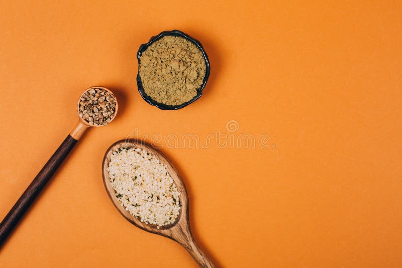 Different Types of Uses for Hemp Stock Image - Image of form, seed ...