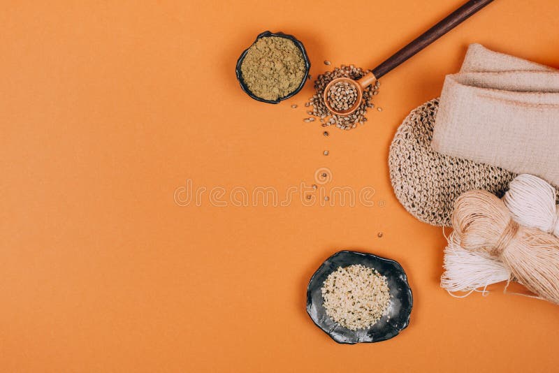 Different Types of Uses for Hemp Stock Photo - Image of form, clothing ...