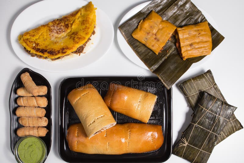 Different Types of Venezuelan Food Stock Image - Image of bread, cheese ...