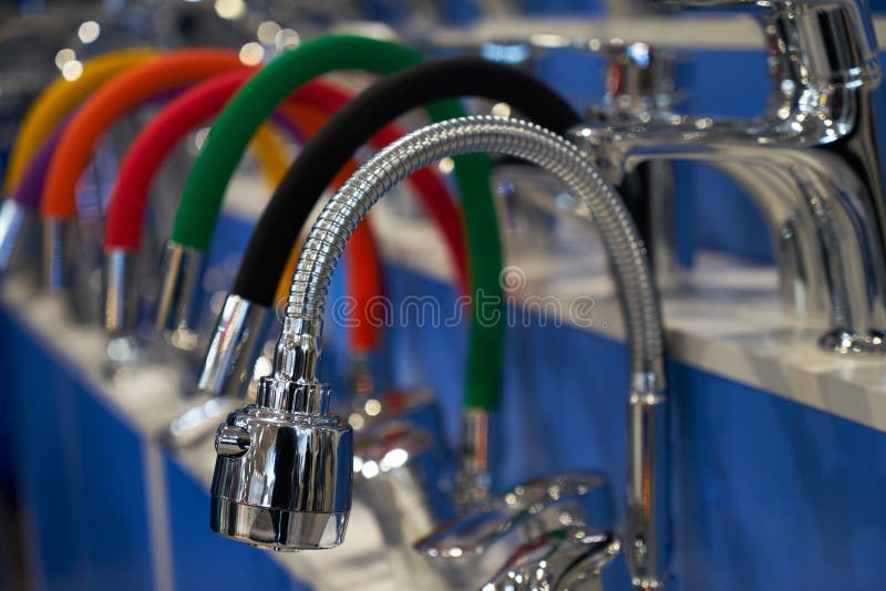 Different Types of Water Faucets Stock Photo - Image of real, design ...