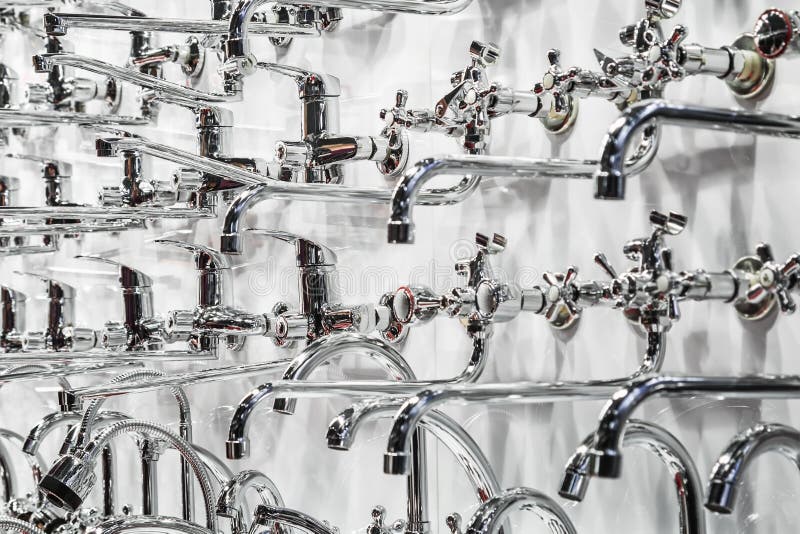 Different Types of Water Faucets and Taps Stock Image - Image of faucet ...