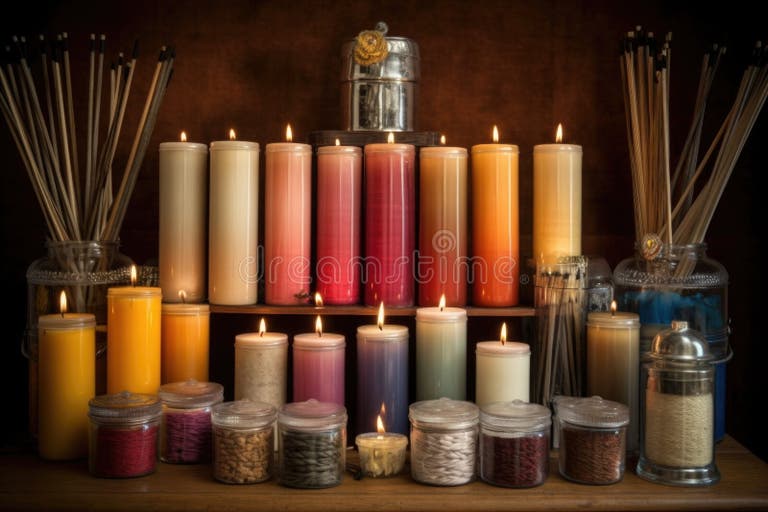 Different Types of Wicks and Candle Materials Stock Photo - Image of ...