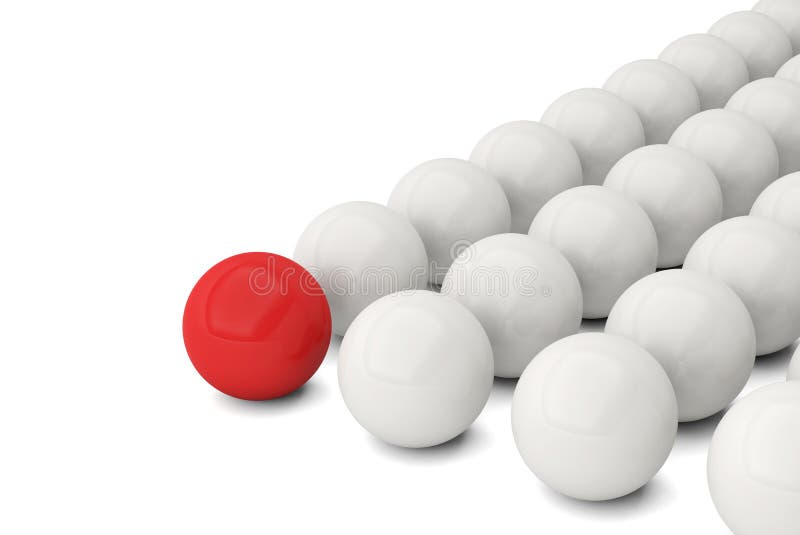 Different Unique Leadership Sphere Success Business Stock Illustration ...