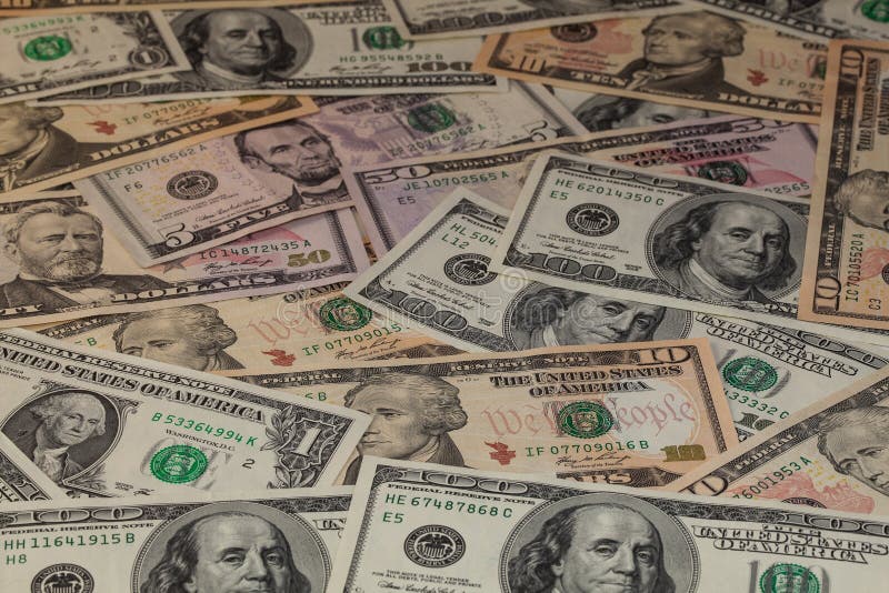 Different Us Dollars Banknotes Stock Photo - Image of loan, savings ...
