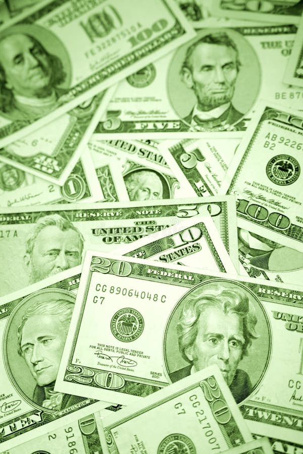 Different US paper bills stock image. Image of icon, cash - 2532667