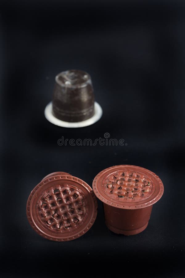 Different Used Pods of Coffee Stock Photo - Image of garbage, coffee ...
