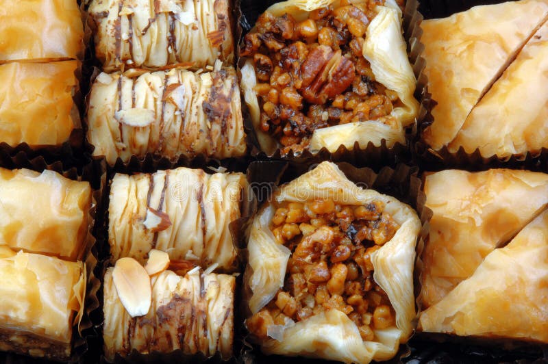 Different Varieties of Baklava Stock Image - Image of white, food: 7696143
