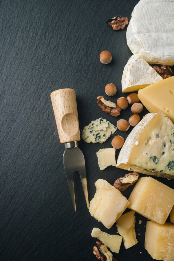 Different Varieties of Cheese. Stock Photo - Image of healthy, culinary ...