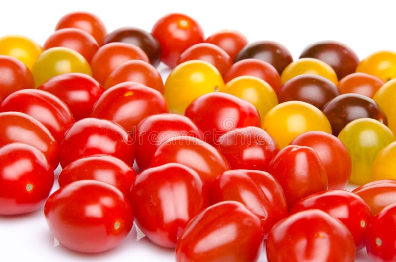Different Varieties of Cherry Tomatoes Stock Photo - Image of tomatoes ...