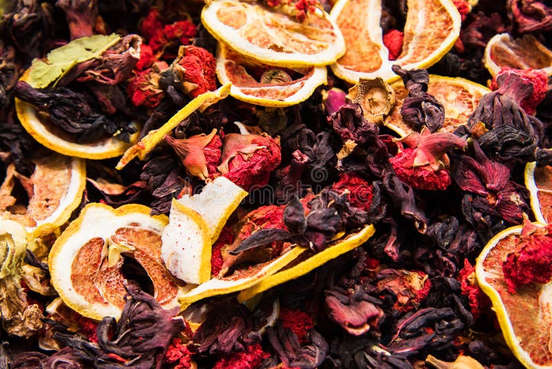 Different Varieties and Mixes of Teas on the Egyptian Bazaar in ...