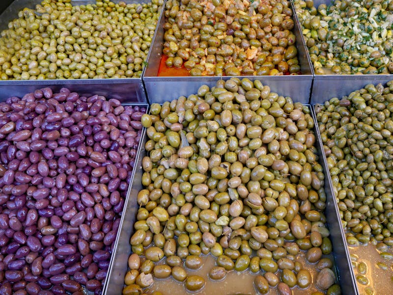 Different Varieties of Olives Stock Image - Image of mediterranean ...